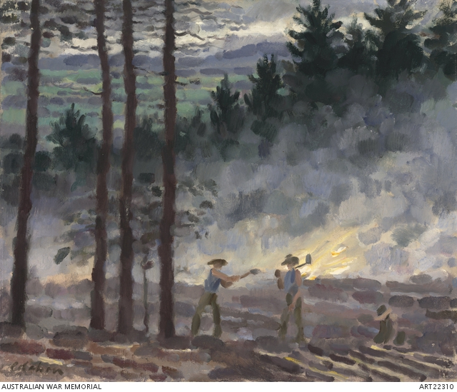 Colin Colahan – War Artist. – Victoria’s Forests & Bushfire Heritage