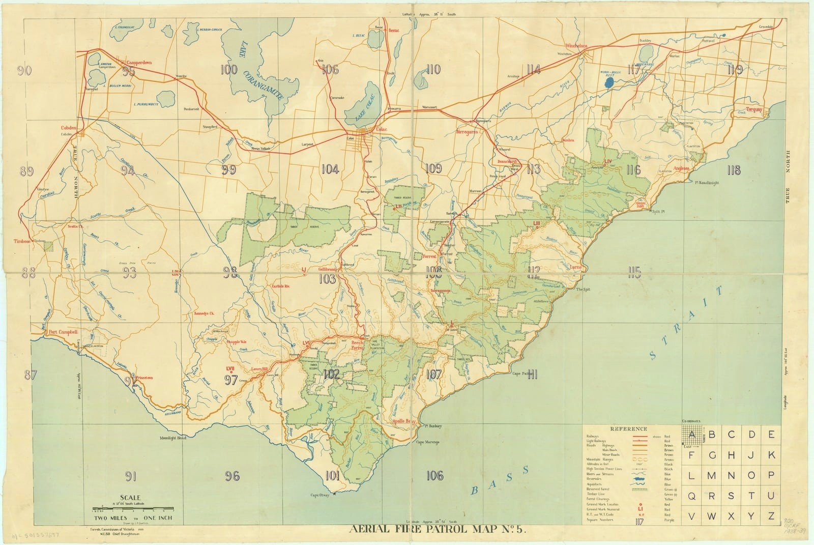 Bushfire aerial reconnaissance. – Victoria’s Forests & Bushfire Heritage