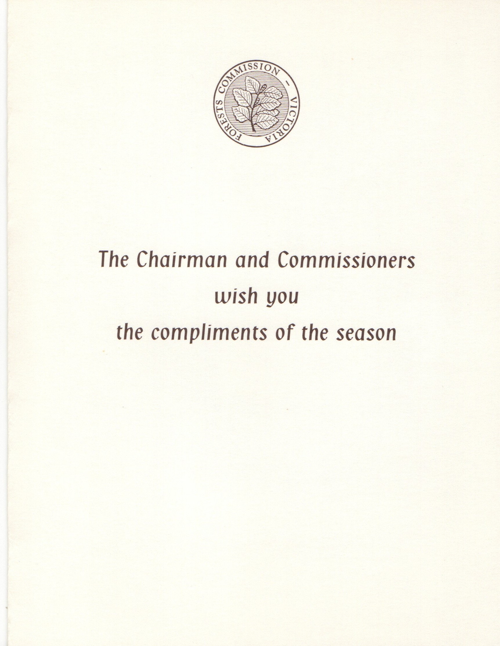 Merry Christmas. – Victoria’s Forests & Bushfire Heritage